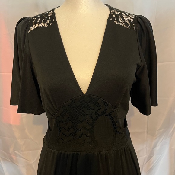 RAE DOLLY | Dresses | Vintage Rae Dolly San Francisco Black Dress Floor ...